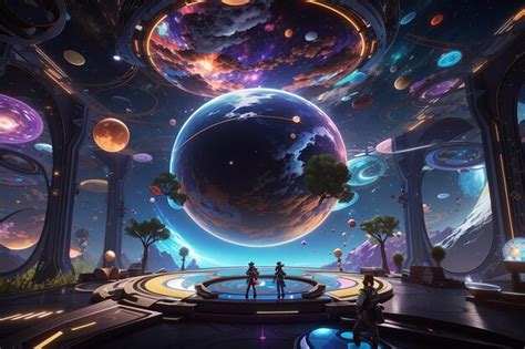 Premium Ai Image Exploring Boundless Dimensions