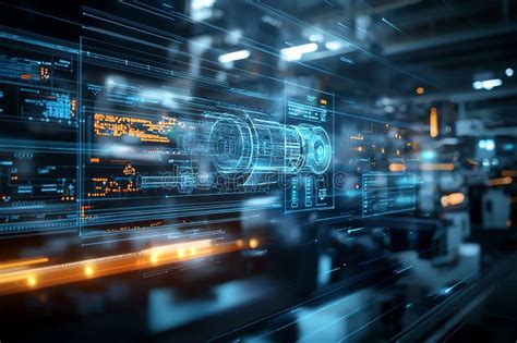 Futuristic Digital Interface In A Modern Hightech Environment