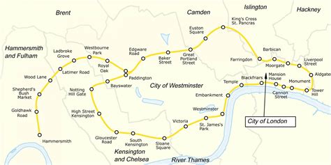 Circle Line Stations Map Circle Line Map Evmji
