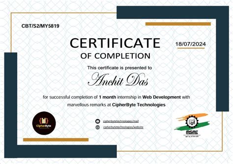 Anchit Das On Linkedin Cipherbytetechnologies Webdevelopment Internship