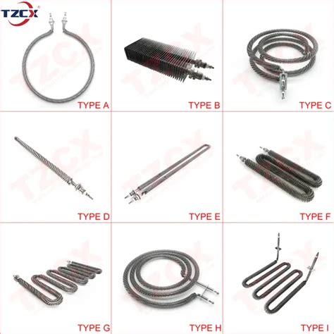Tzcx Industrial Electric Heating Element Finned Heater For Food