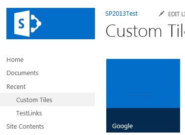 SharePoint PitStop How To Create Custom Metro Tiles On Your SharePoint Website