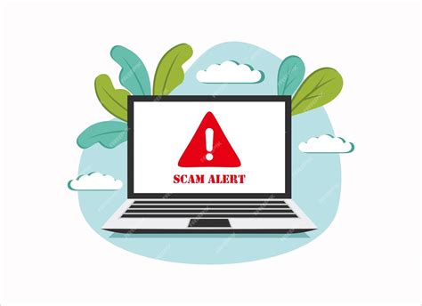 Premium Vector Scam Alert Hacker Attack And Web Security Vector