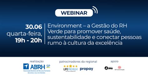Webinar Environment A Gestão Do Rh Verde Online Sympla