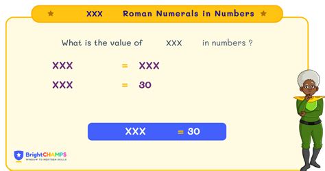 Xxx Roman Numerals How To Write Xxx In Numbers