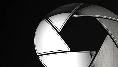 영화 카메라 아이리스 기호입니다 사진 렌즈 기호 3 차원 렌더링 금속에 대한 스톡 사진 및 기타 이미지 금속 기업 재무와