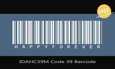 Idautomationhc39m Code 39 Barcode Font By Inc Barcode Fonts Components And