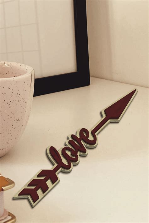 Love Arrow Layered Cut Template Home Decoration