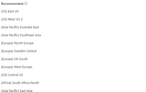 The Azure Region Us South Central Us Does Not Show Up When Creating A Cosmosdb Account