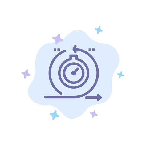 Agile Cycle Development Fast Iteration Blue Icon On Abstract Cloud