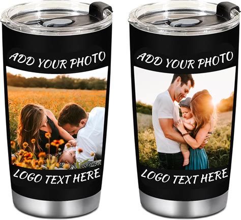 Personalized 20oz Tumblers With Photostainless Steel
