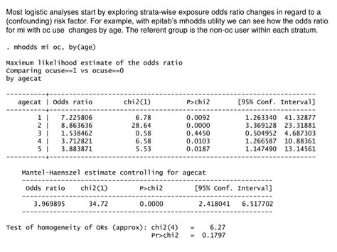 Ppt Logistic Regression Using Stata Powerpoint Presentation Free