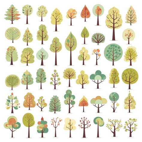 Cute Old Tree Plant Trees Hand Drawing Old Tree Forest Silhouette Tree PNG Transparent Image