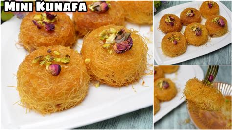 Mini Kunafa Recipe Kunafa Recipe Arabian Dessert Recipe Kunafa