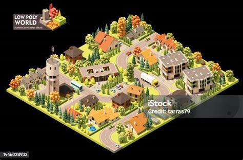 แผนที่ชนบทแบบเวกเตอร์สามมิติ ภาพประกอบสต็อก ดาวน์โหลดรูปภาพตอนนี้ ไอโซเมตริก นคร นิคม