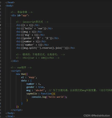 Vue 模板语法之插值语法 Vue 模板函数 Csdn博客