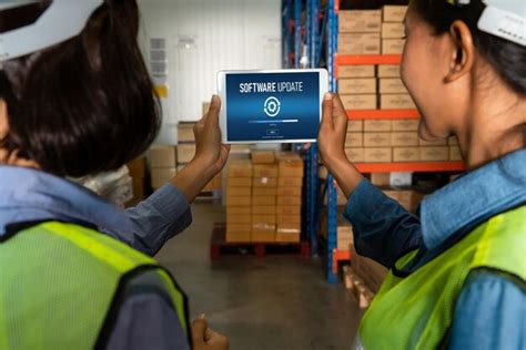 premium photo software update on computer for modish version of device software