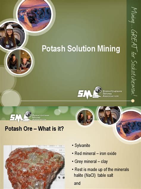 Potash Solution Mining All Grades Pdf Potassium Chloride Potash