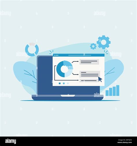 performance analysis and checking all graphs and data on laptop screen