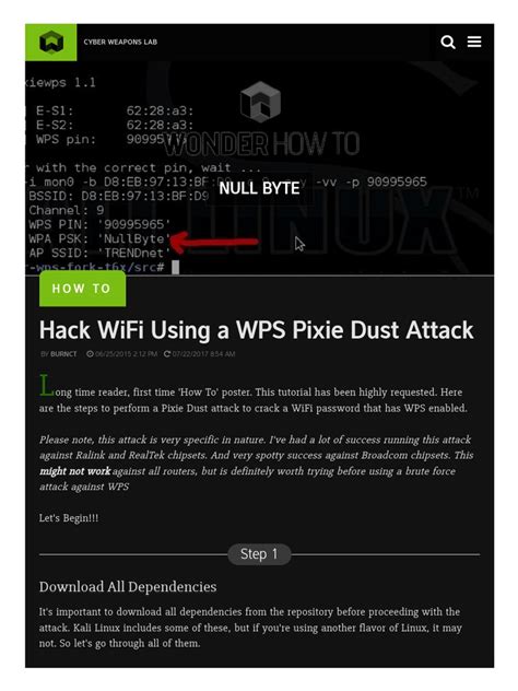 Hack Wifi Using A Wps Pixie Dust Attack Pdf
