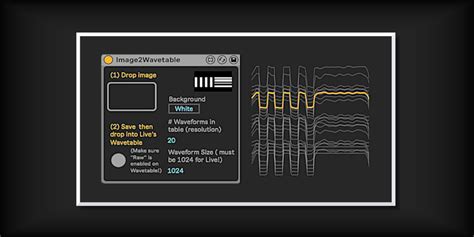 Create Ableton Live Instruments From Images With Image2wavetable