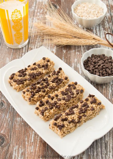 Homemade Chocolate Chip Granola Bars Uqjfk