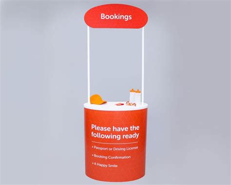 Portable Exhibition Sampling Counter