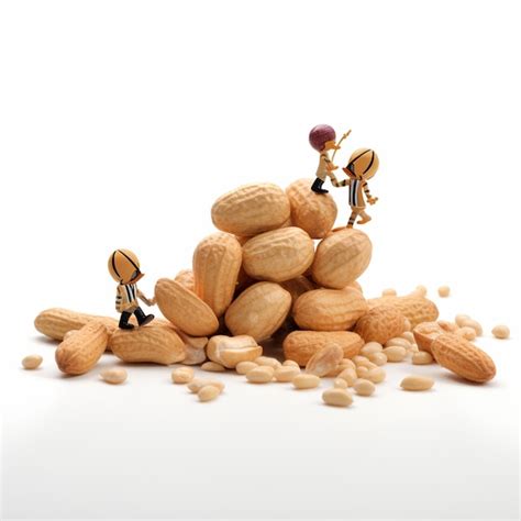 Premium Ai Image Peanuts With Mini People