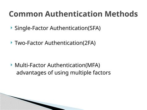 User Authentication In Information Security Pptx
