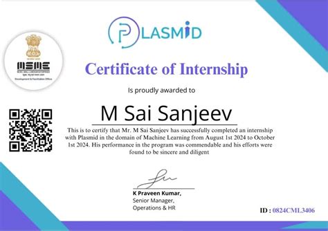 sai sanjeev m on linkedin machinelearning ai internship innovation datascience…