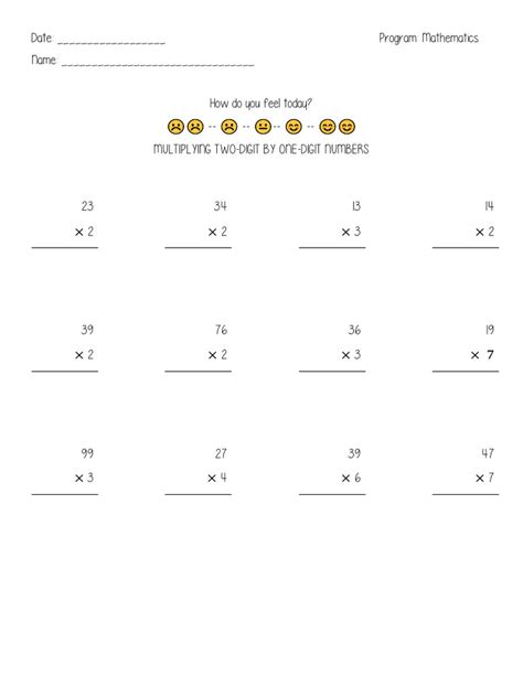 Math Lesson 2 Multiplying 2 Digit Numbers Pdf