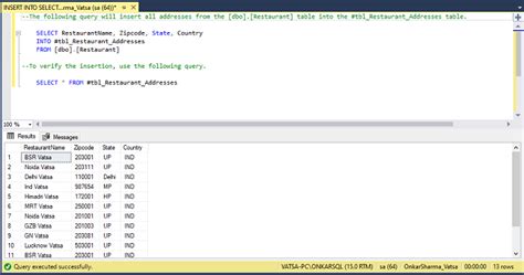 Insert Into Select Vs Select Into In Sql Server
