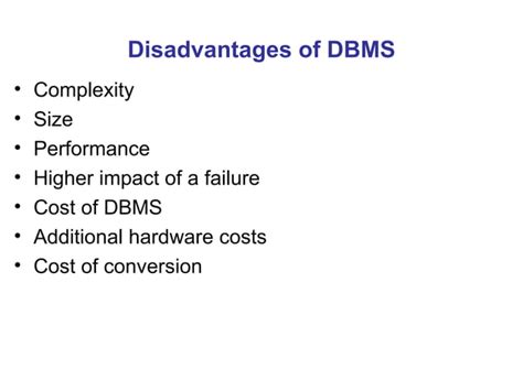 Lecture 01 Overview Of Dbms Ppt