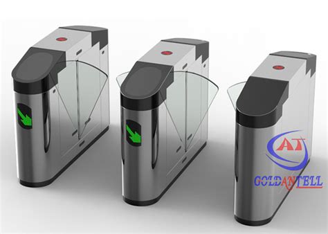 Automatic Fingerprint Turnstile Flap Barrier Gate Rfid Access Control For Banks Hotels