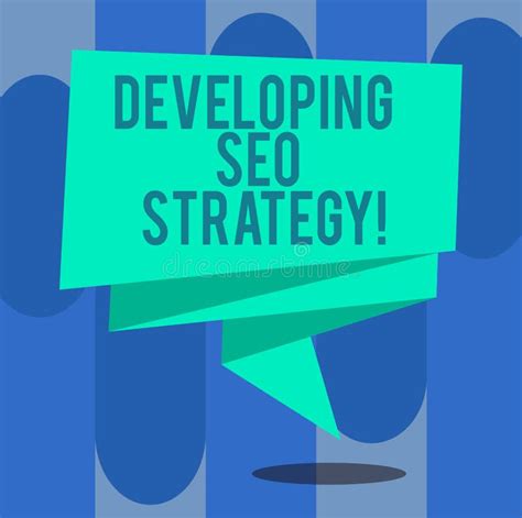 Handwriting Text Writing Developing Seo Strategy Concept Meaning Process Of Tailoring Your