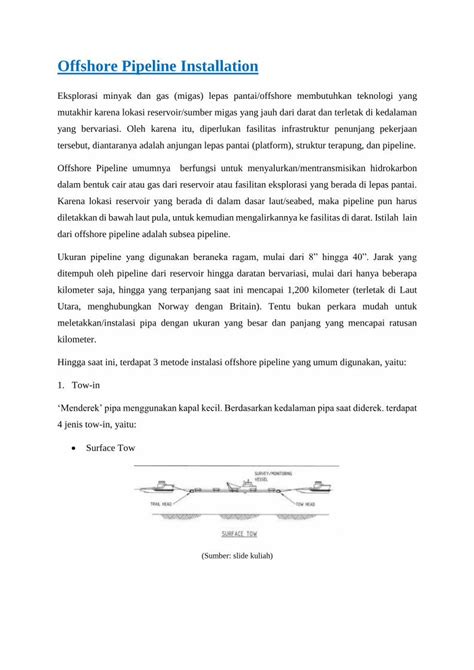 Pdf Offshore Pipeline Installation Filemetode Ini Menghasilkan Tegangan Pada Pipa Yang