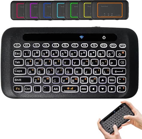 Wireless Keyboard With Touchpad 2 4ghz Backlit Mini Keyboard Wireless Air Mouse