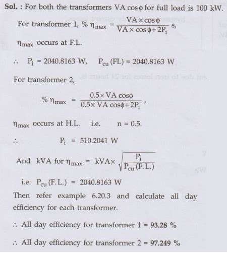 All Day Efficiency Of A Transformer Single Phase Transformer