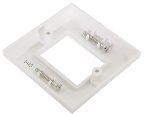 Buy Excel Single Gang LJ C Bevelled Faceplat Comms Express