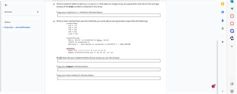 Solved Exercise Java Refresher The Intention Of This Chegg