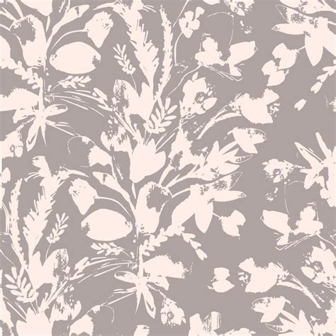 Premium Vector Floral Flow Decorative Vector Seamless Pattern Repeating Background Tileable