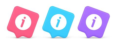 Info Button Information Character Faq Question Answer Help Support Web App 3d Realistic Speech