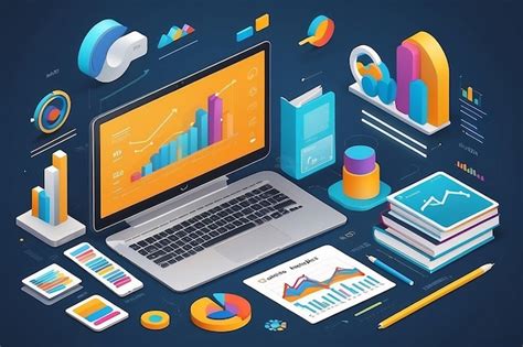 Premium Ai Image Seo Analytics Concept Illustration