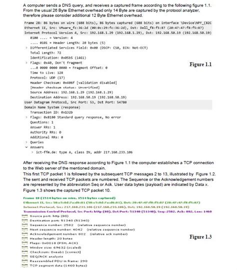 Solved A How Many Byte Does The Pure Dns Response Message