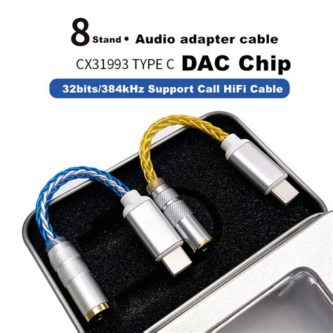 Conexant Cx31993 Usb Type C Dac Headphone Amp 2 5 3 5 4 4mm For Android Audio Decoding Dac Cable