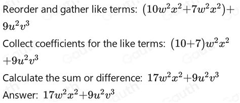 Solved Combine Any Like Terms In The Expression If There Are No Like