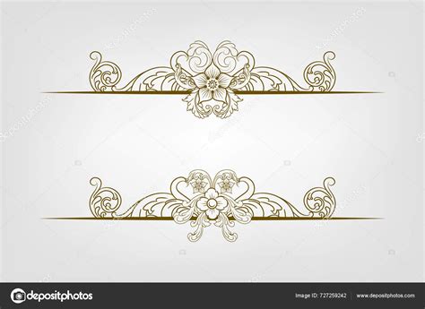 Classic Vitage Wedding Vector Ornaments Frames Separator Elements
