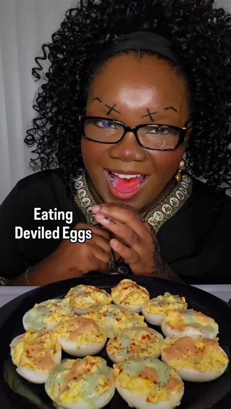 Eating Deviled Eggs