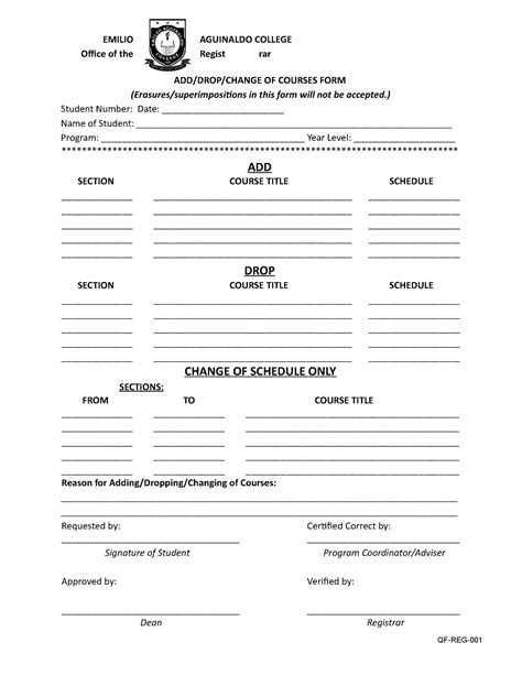 Adding Form Economics Emilio Aguinaldo College Office Of The Regist