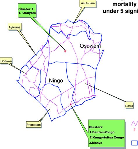 Use Of GIS Data In Clustering Mortality With Map Showing The Download Scientific Diagram